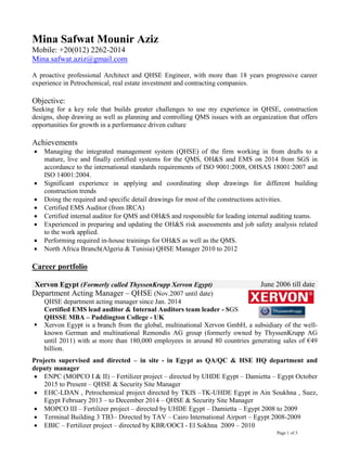 Mina Safwat Mounir Aziz R 2016 | PDF