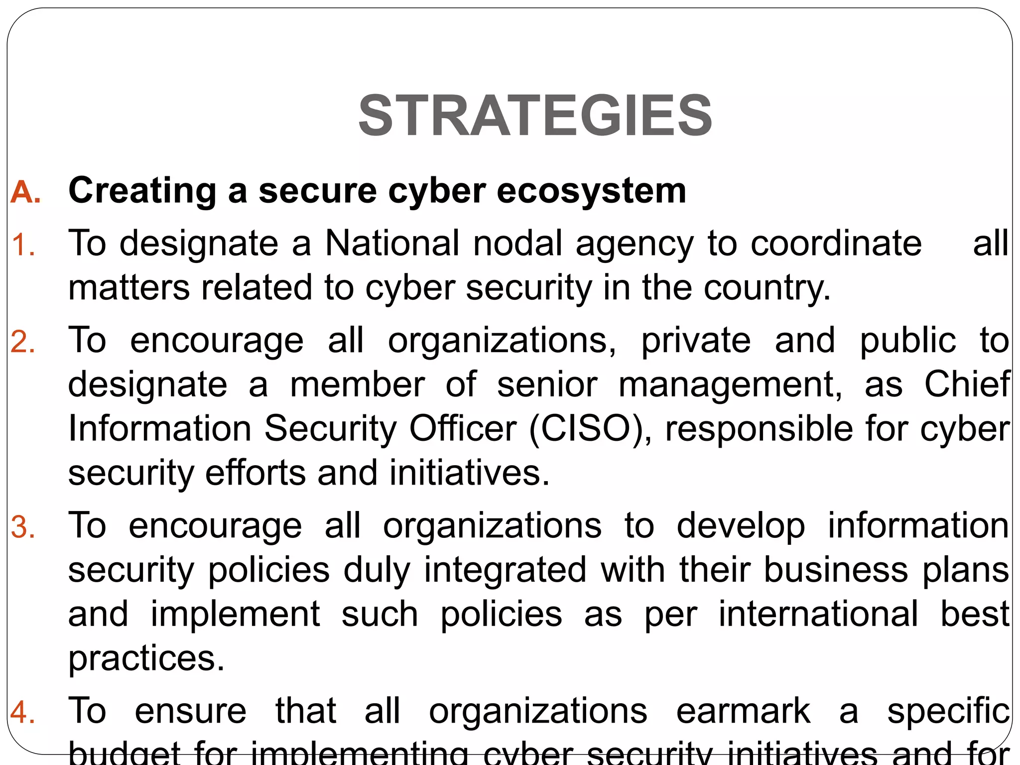 National Cyber Security Policy-2013 | PPTX