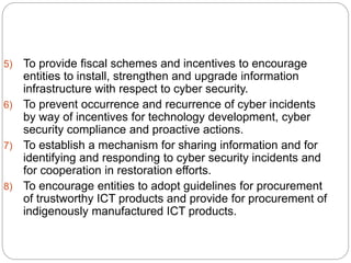 National Cyber Security Policy-2013 | PPTX