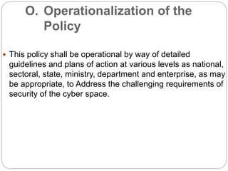 National Cyber Security Policy-2013 | PPTX