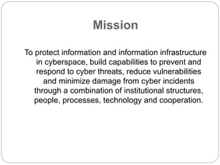 National Cyber Security Policy-2013 | PPTX