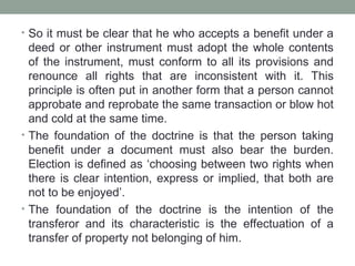 Doctrine of Election transfer of property act.ppt