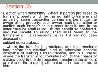 Doctrine of Election transfer of property act.ppt