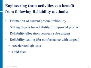 Using Reliability methods | PPT | Computer Software and Applications ...