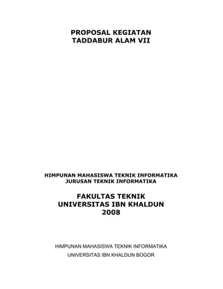 proposal TA 2008 | DOC