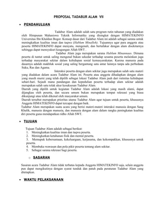 proposal TA 2008 | DOC