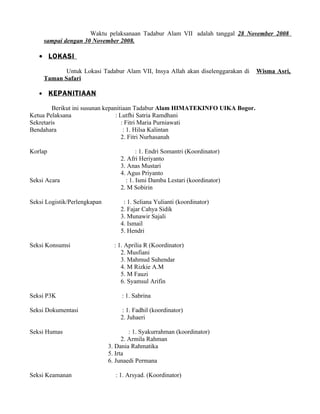 proposal TA 2008 | DOC