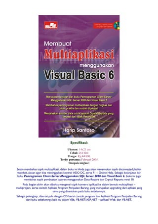 Membuat Multiaplikasi menggunakan VB6 | PDF