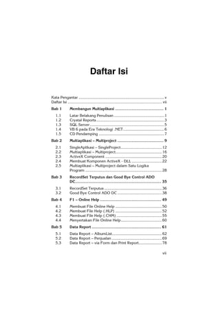 Membuat Multiaplikasi menggunakan VB6 | PDF
