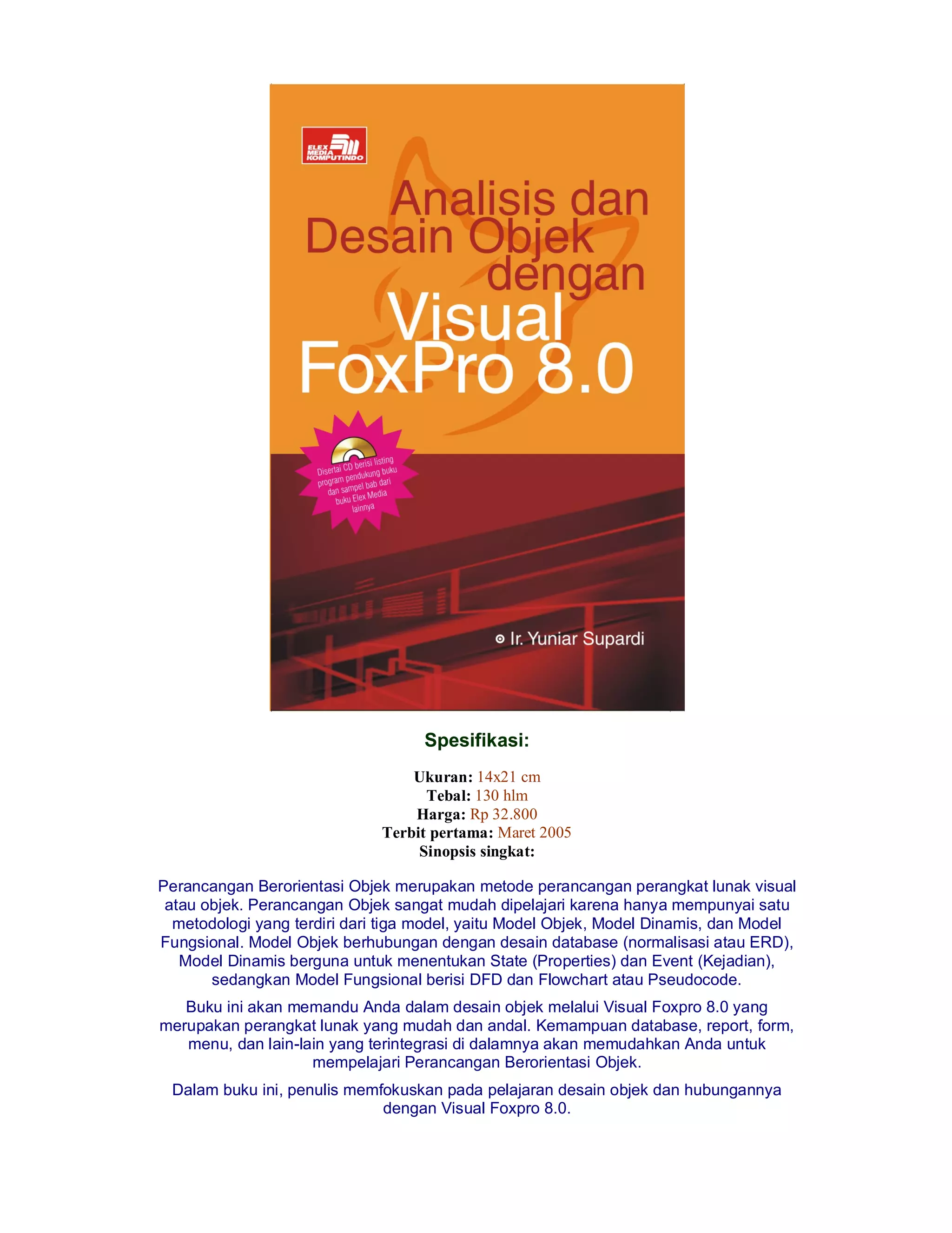 Analisis dan Desain Objek dgn Visual FoxPro 8.0 | PDF