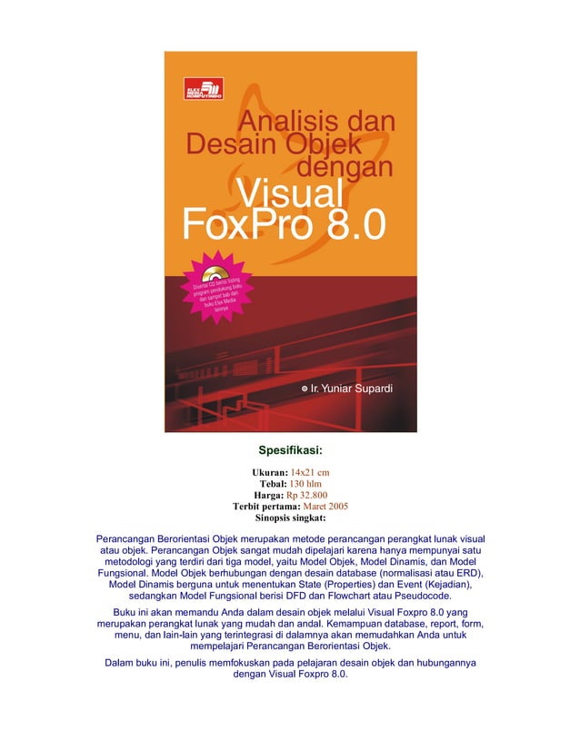 Analisis dan Desain Objek dgn Visual FoxPro 8.0 | PDF