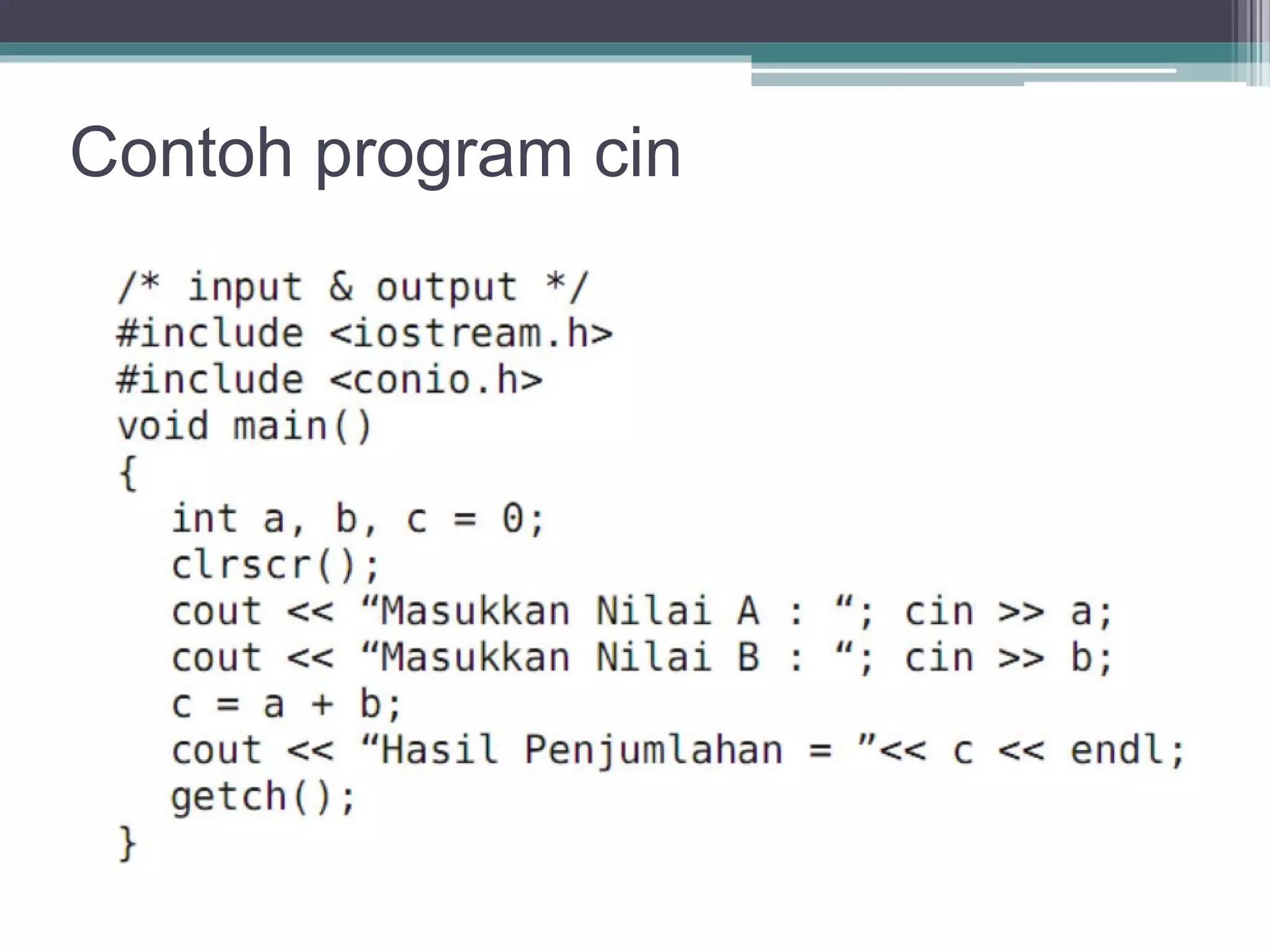 Pertemuan 05 - 06 Pemrograman C | PPT