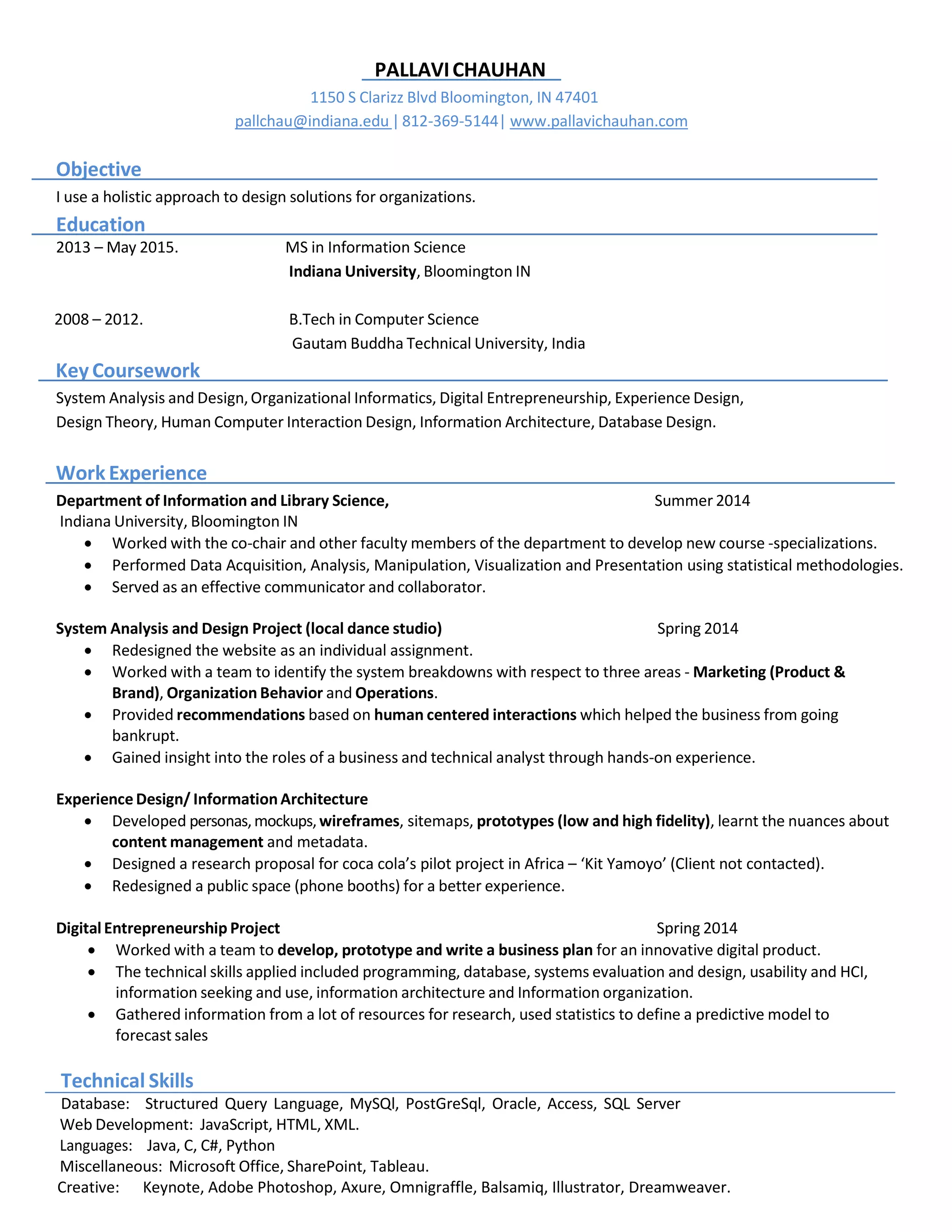 Resume_PallaviC | PDF