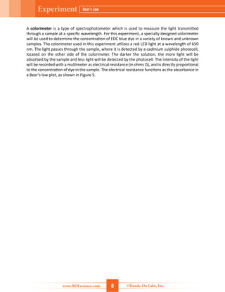 Beers_Law_Lab_Experiment | PDF