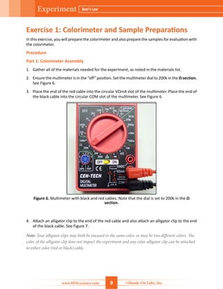 Beers_Law_Lab_Experiment | PDF