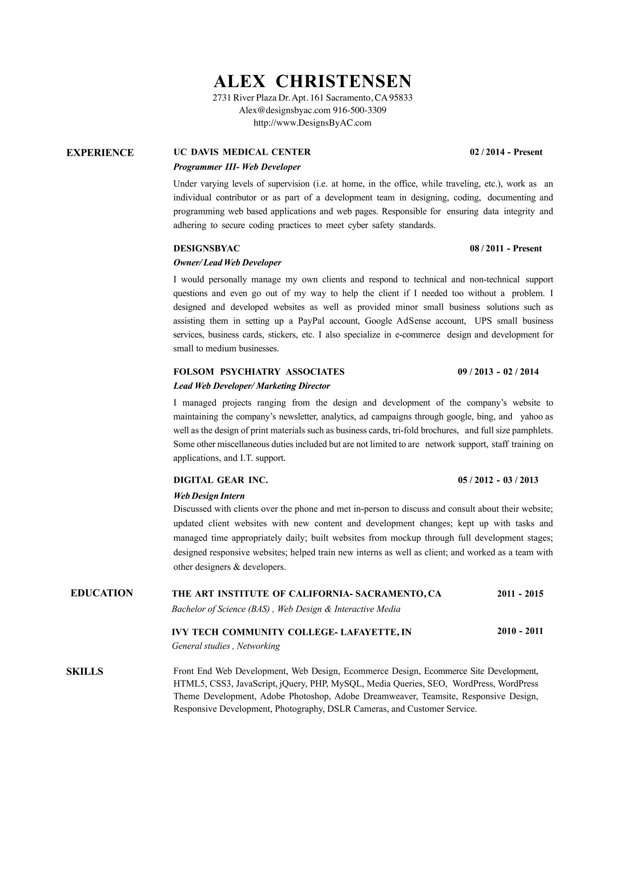 resume_Christensen | PDF