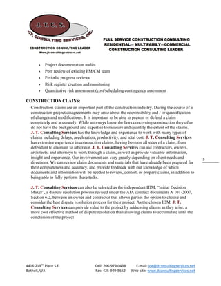 03 CONSTRUCTION OWNERS REP INFORMATION | PDF