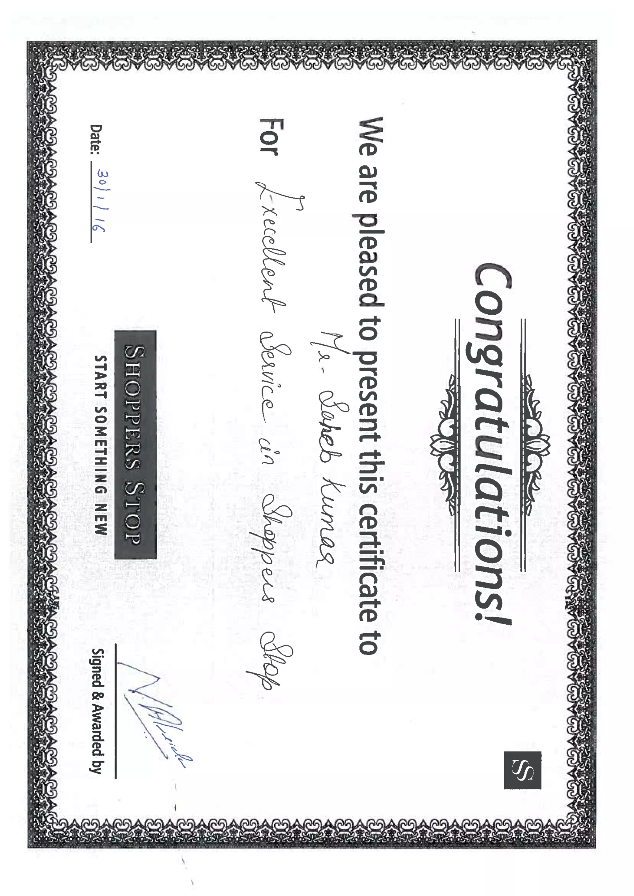 shoppers certificate.PDF