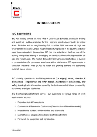 IBC PROFILE-1 | PDF | Construction Industry | Industries