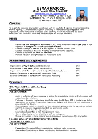 Usman Resume - Updated 131214 | PDF