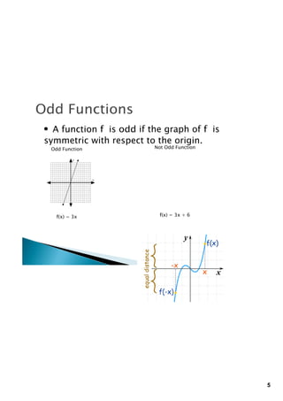 1-06 Even and Odd Functions Notes | PDF