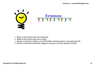 5 E's Unit Plan - Electricity - It's Elementary | PDF