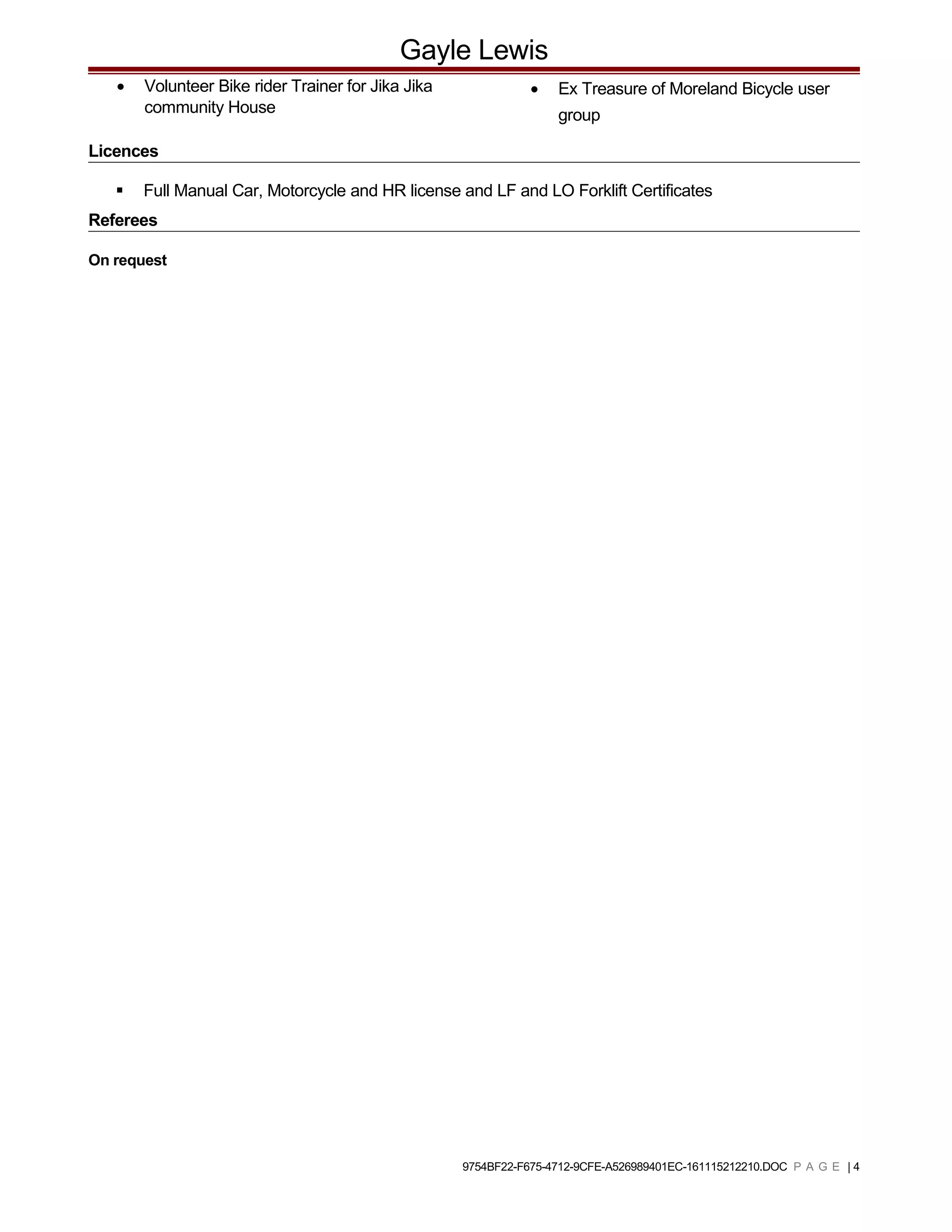 Gayle Lewis Resume Nov 2016 | DOC