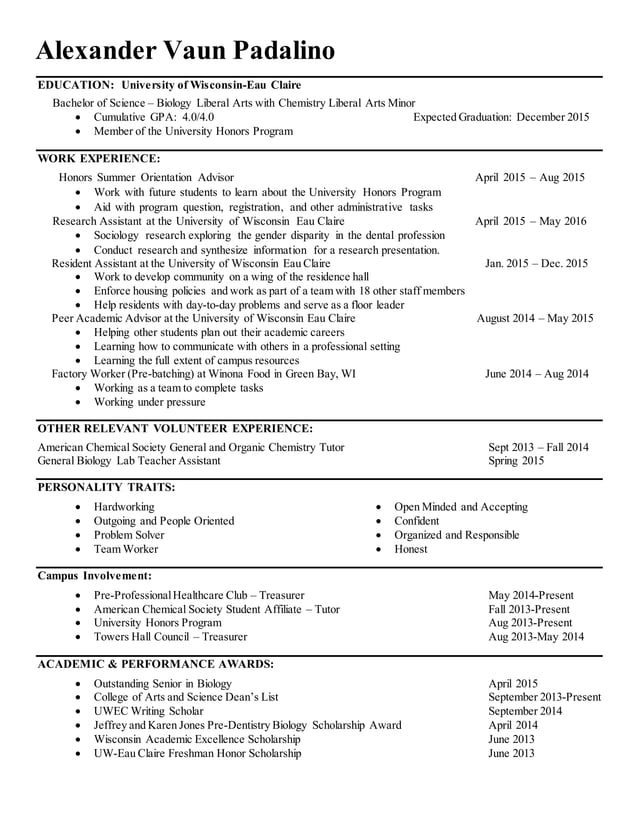 General Resume - Alexander Padalino | DOCX