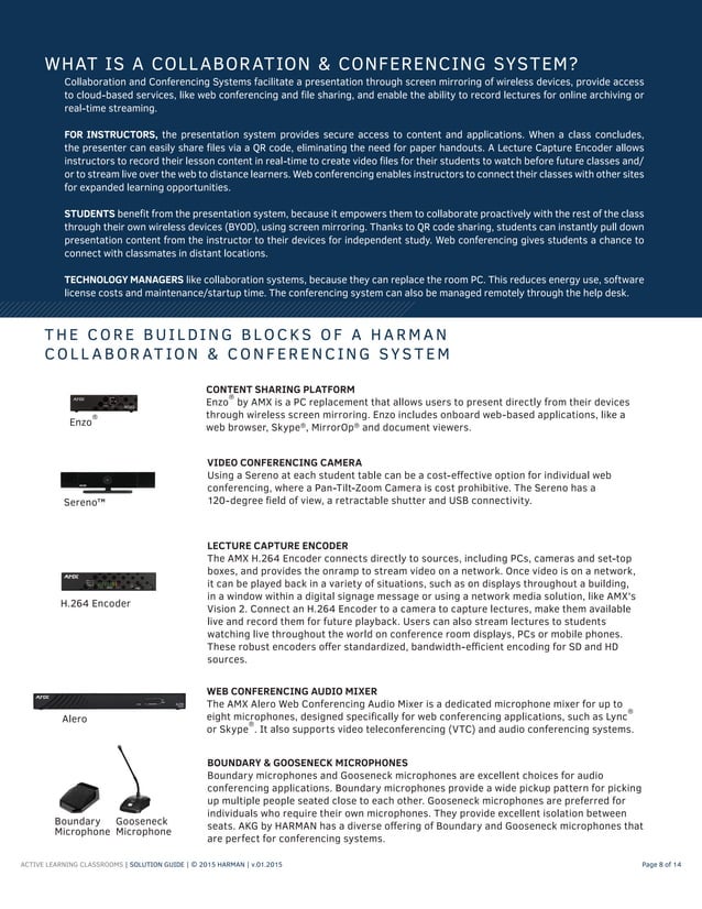 HARMAN-SolutionGuide-Education-Active Learning Final 6915 | PDF
