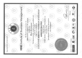 MBA certificate | PDF