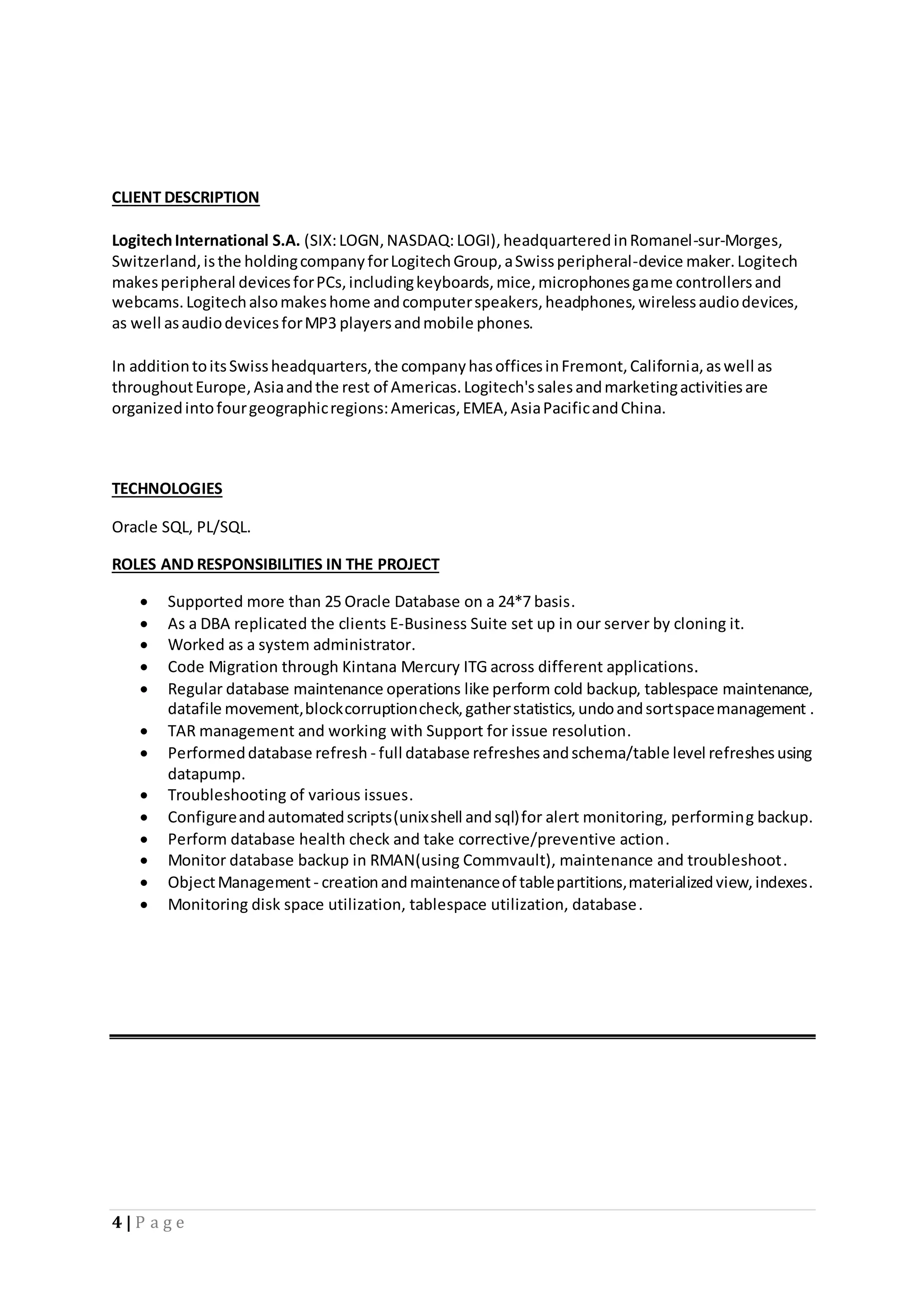 Goutam_Pal_Resume | DOCX | Databases | Computer Software and Applications