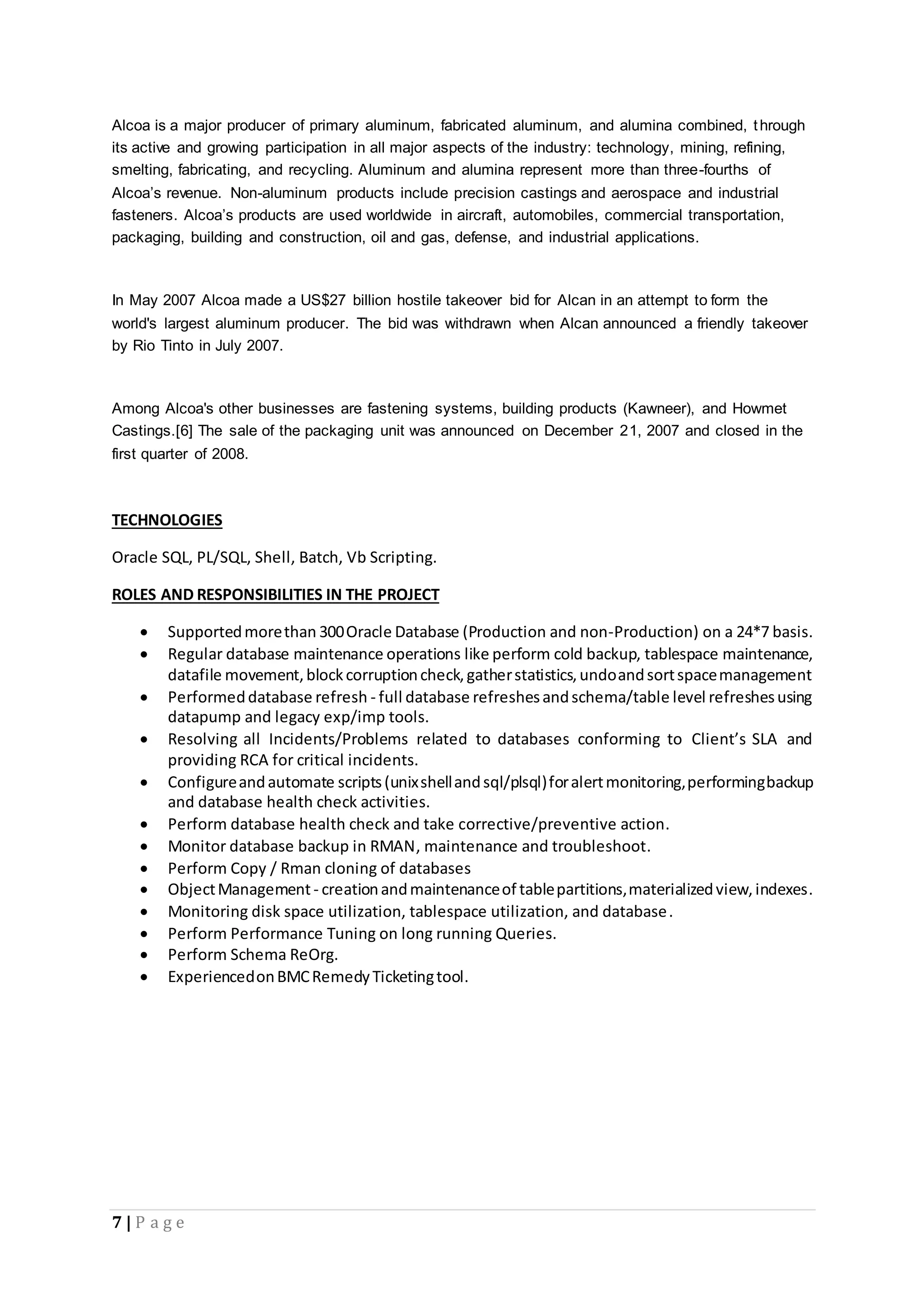 Goutam_Pal_Resume | DOCX | Databases | Computer Software and Applications