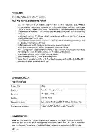 Goutam_Pal_Resume | DOCX | Databases | Computer Software and Applications