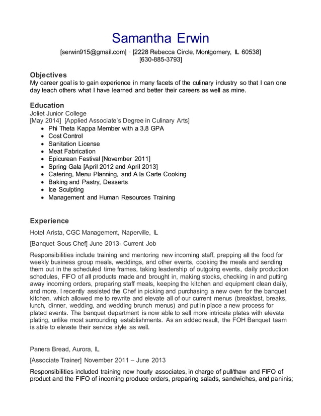 Samantha's Resume | PDF