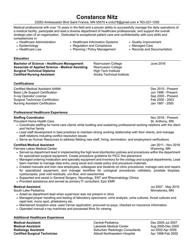 Constance Nitz (HMBS) WORKING resume | PDF
