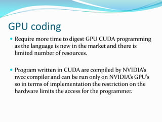 CPU vs. GPU presentation | PDF
