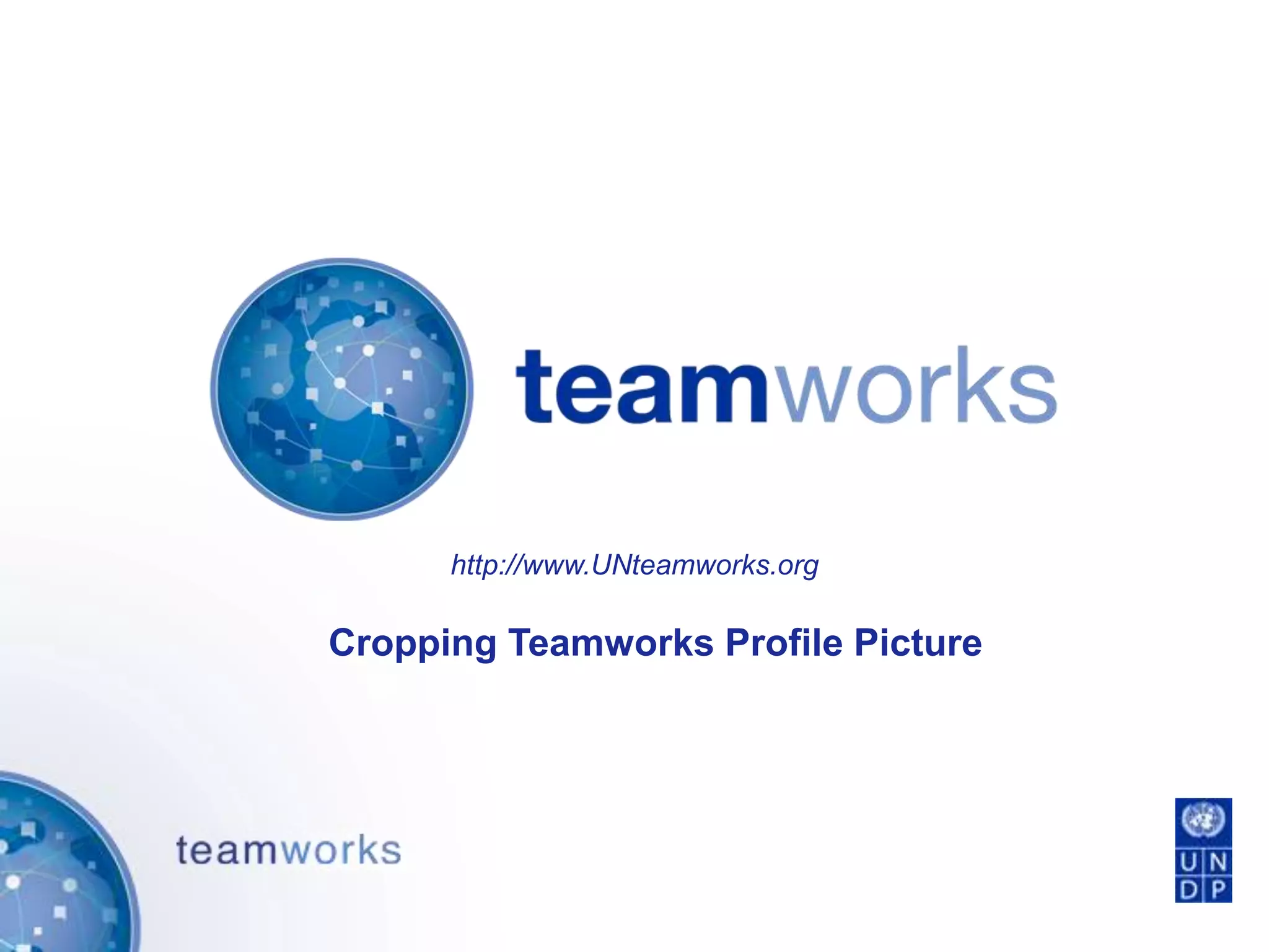 Cropping Teamworks Profile Picture | PPT