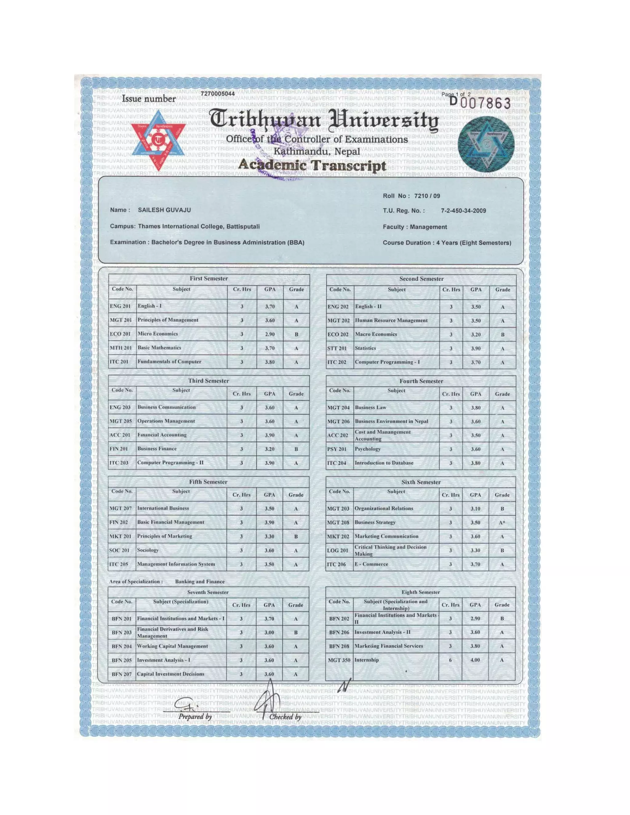 bachelor_transcript | PDF