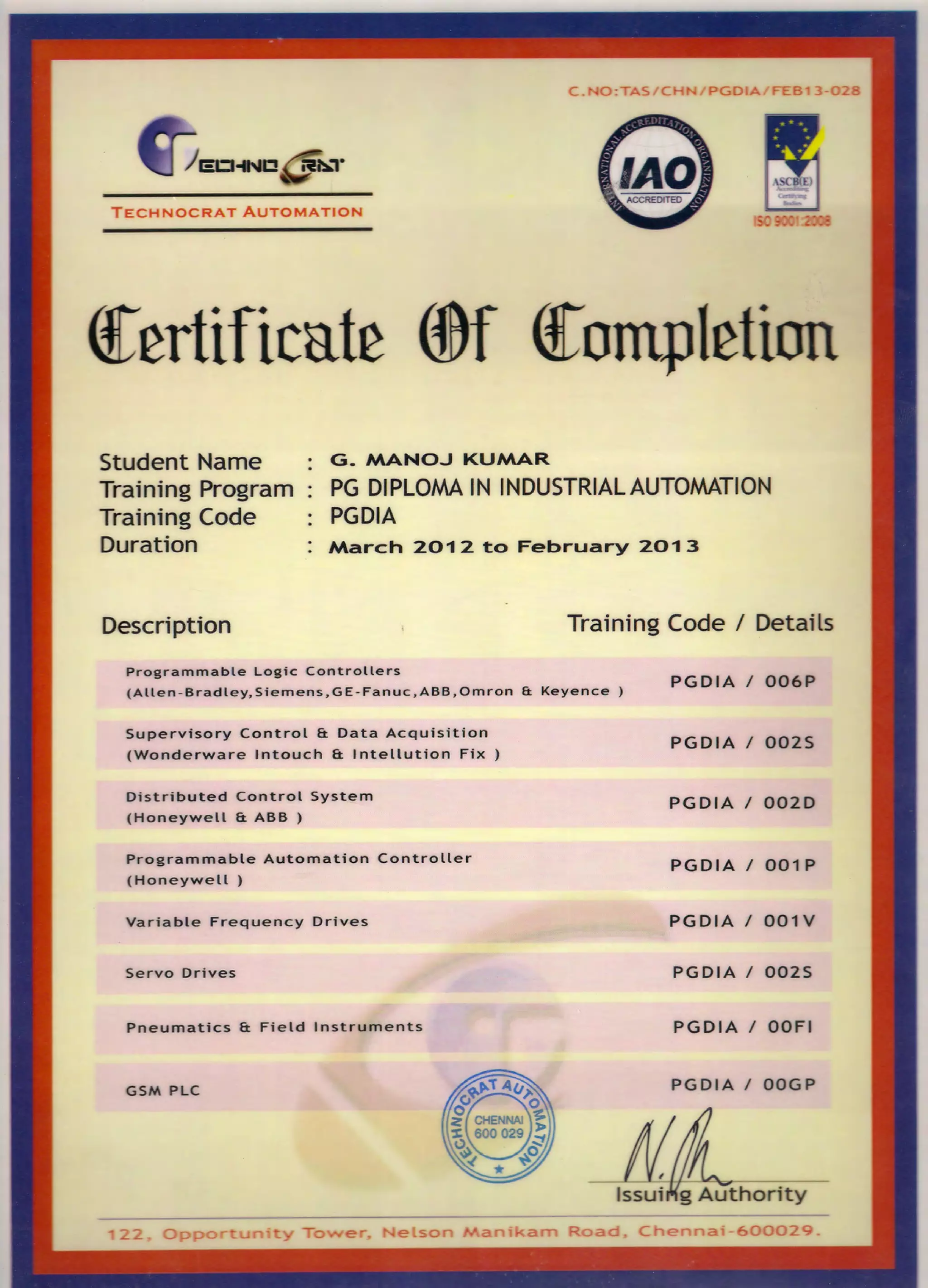 Technocrat Automation | PDF