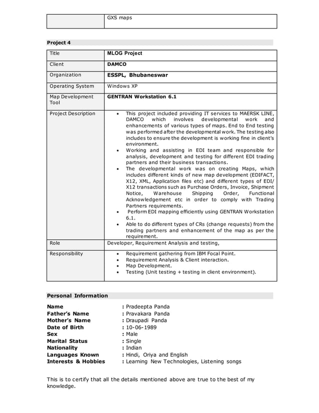 Pradeepta Panda_Resume_EDI_4Yrs Exp | PDF