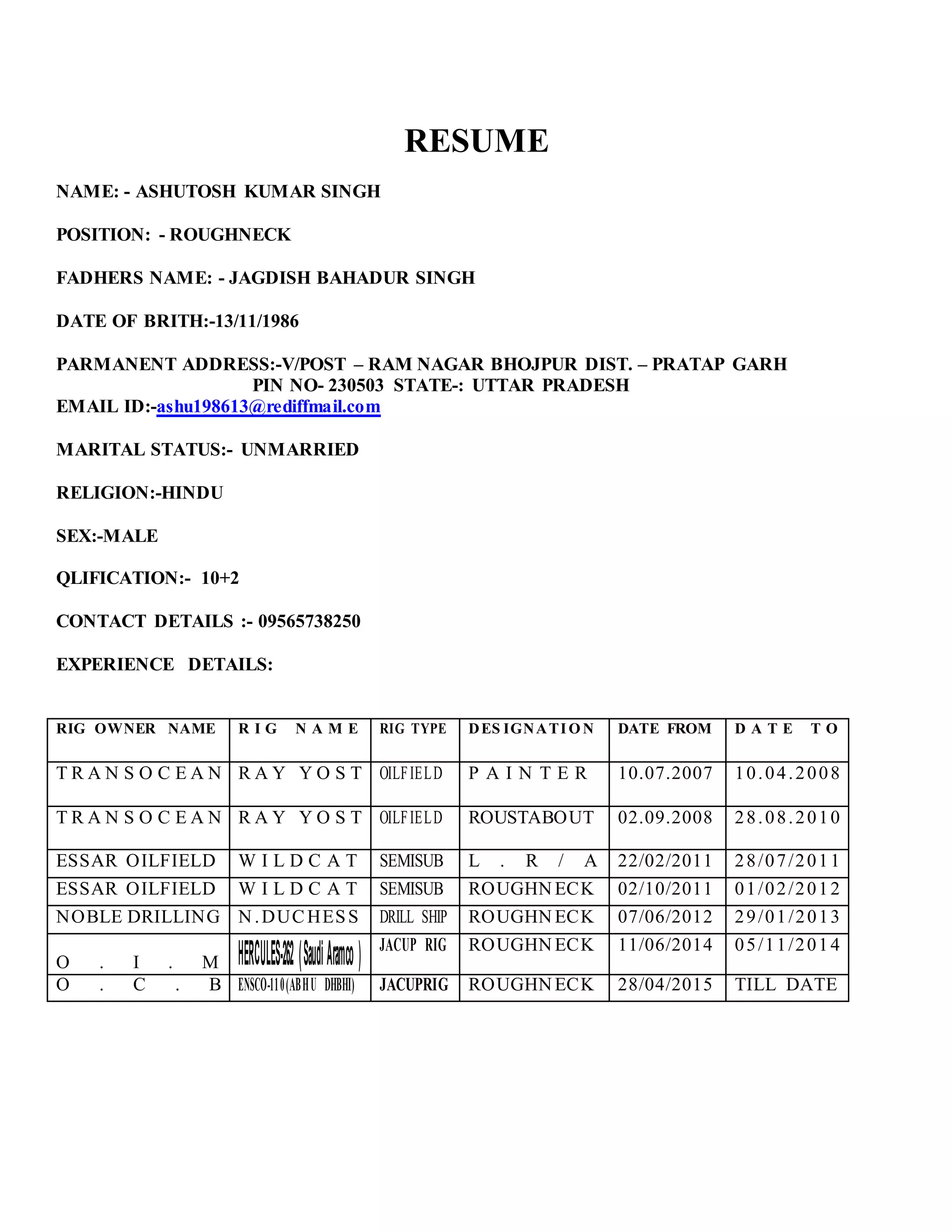 ashutosh_singh_resume | DOCX