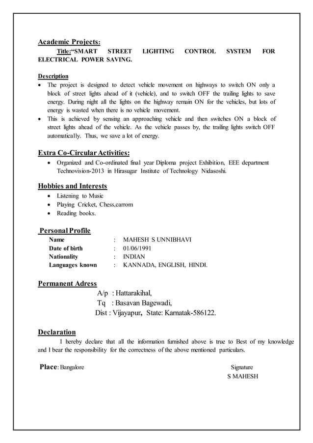 resume mahi | DOCX