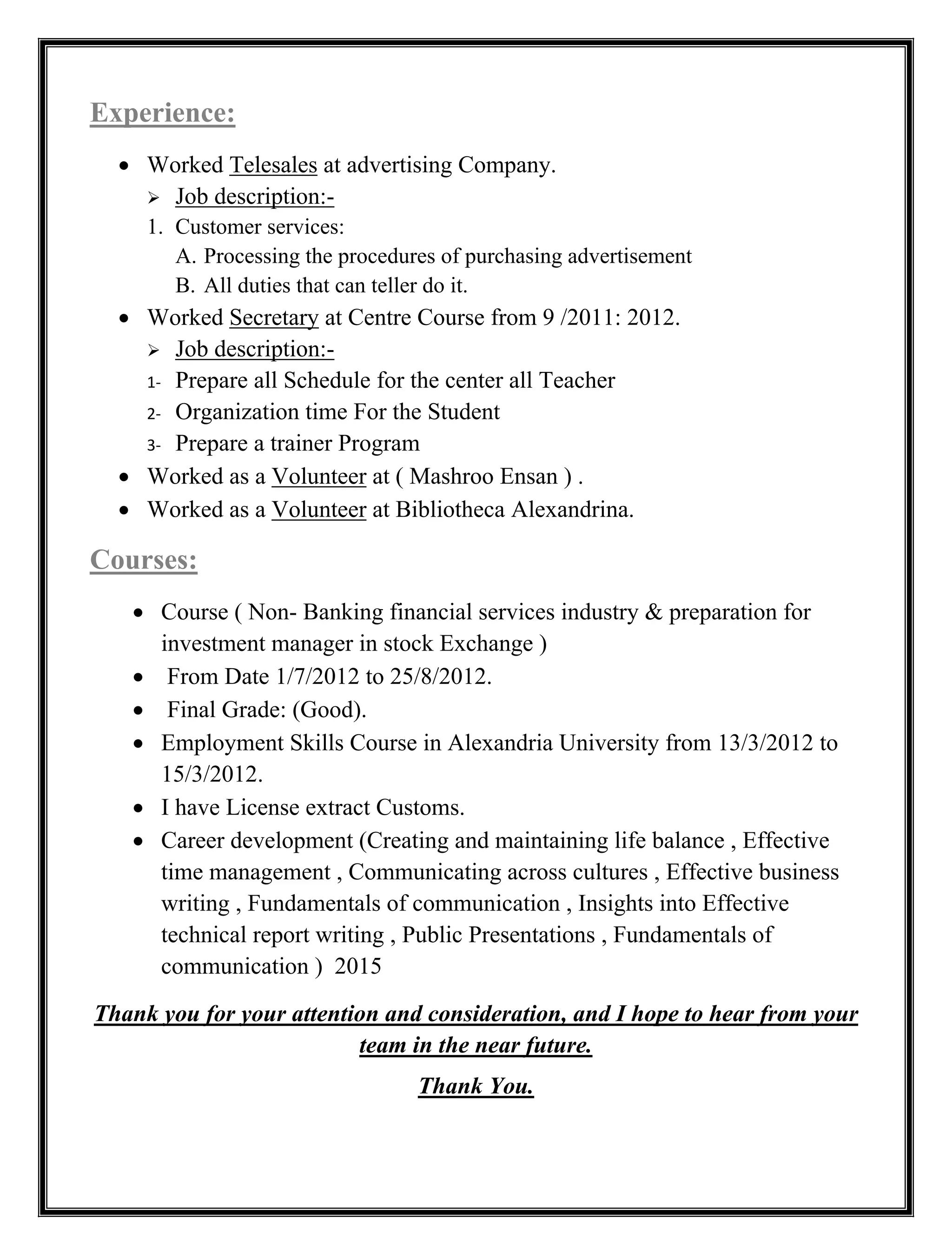 Esraa-Gaber CV | PDF