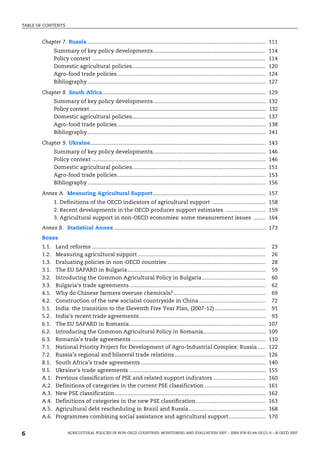 Agricultural Policies in Non OECD Countries Monitoring and Evaluation ...