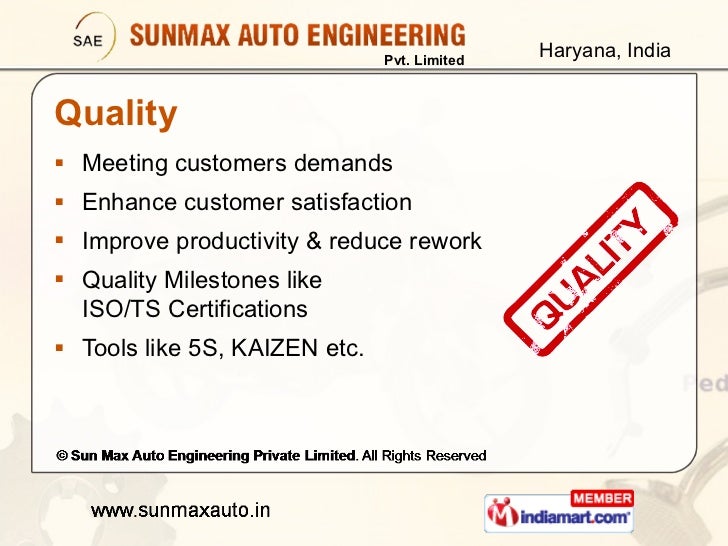 Sun Max Auto Engineering Private Limited Haryana India