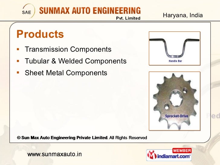 Sun Max Auto Engineering Private Limited Haryana India