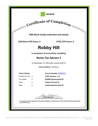 H&R Block - Compass | PDF