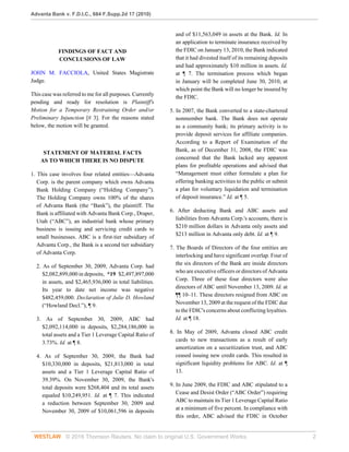 Advanta Bank v FDIC | PDF