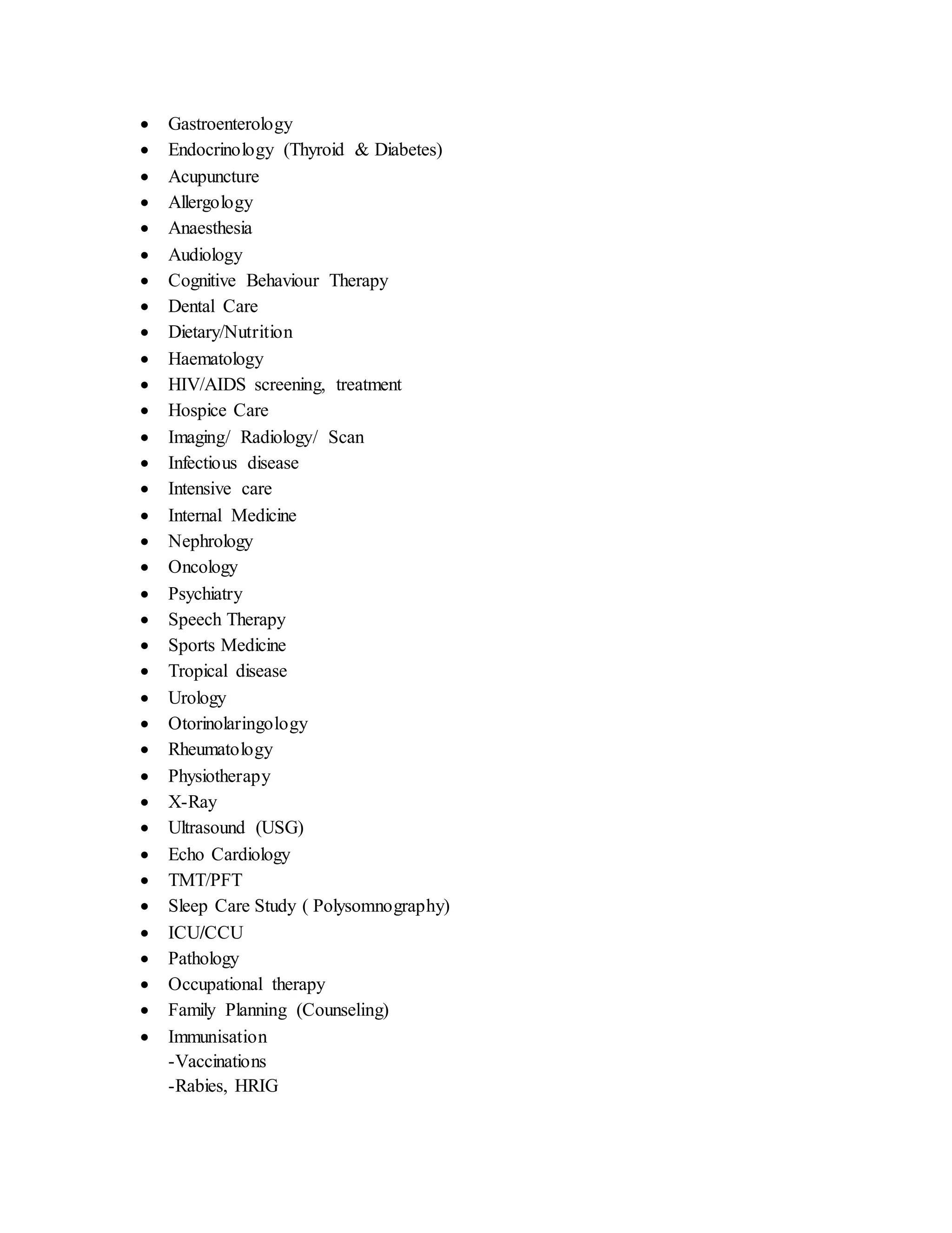 Hospital Profile | DOCX