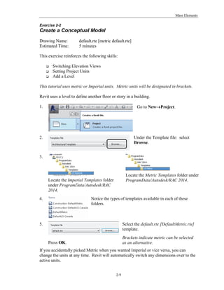 revit architecture basics | PDF